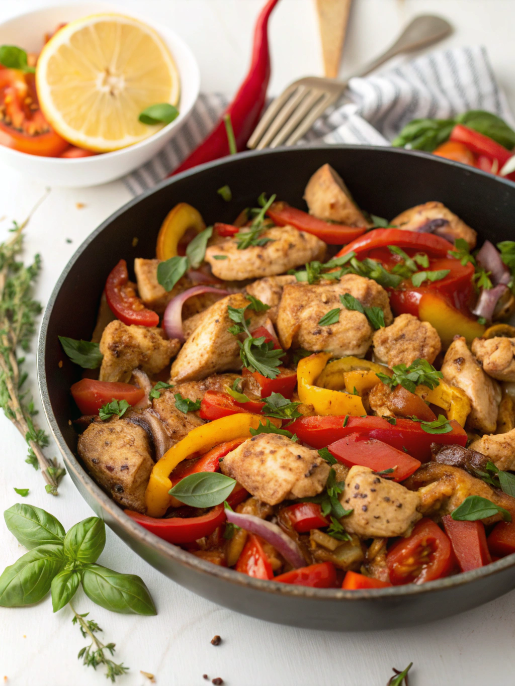 Easy Mediterranean Chicken Stir Fry Recipe: 7 Simple Steps! - recipe ...